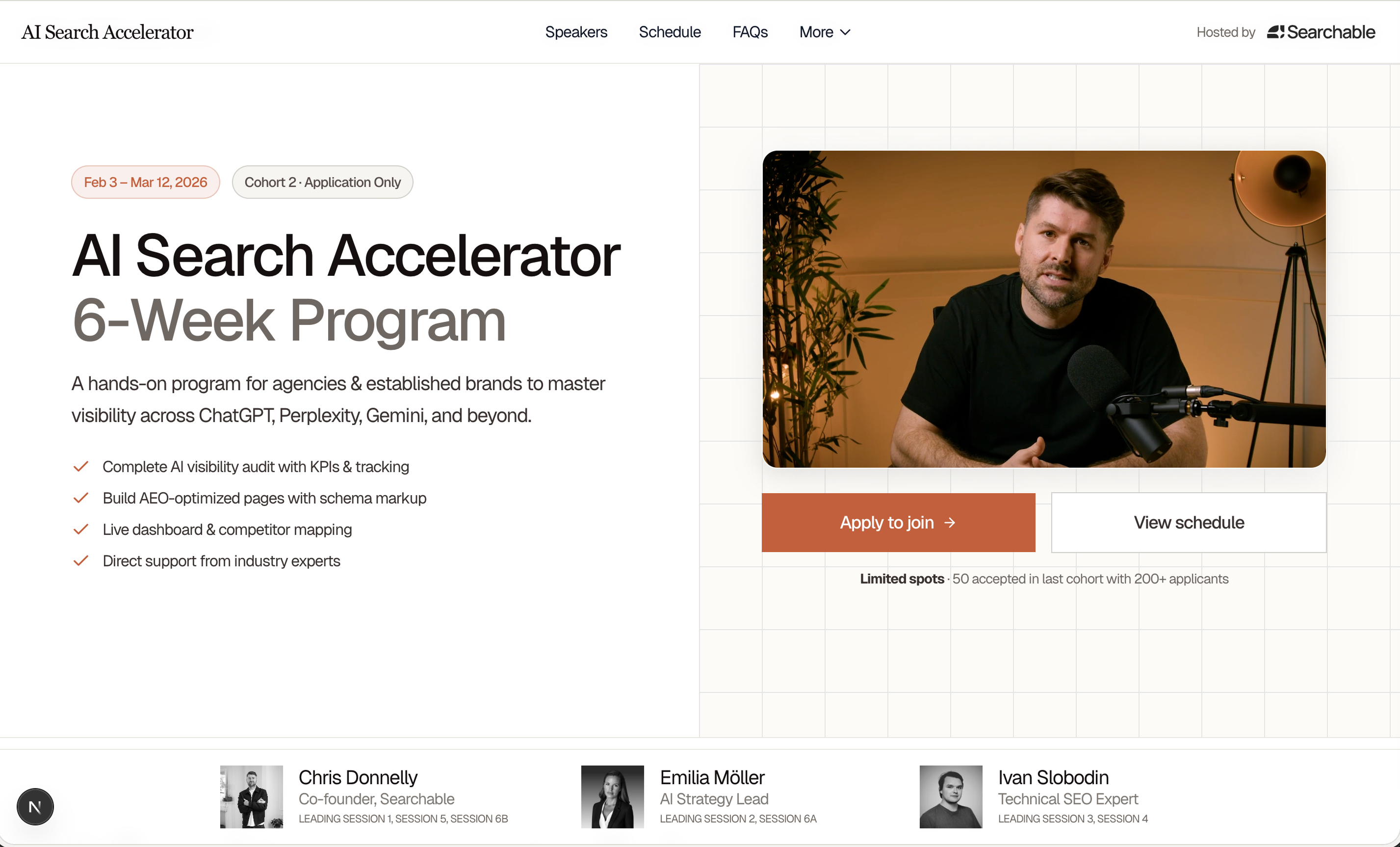 Pricing – Visibility & Analytics from AI Search | Searchable